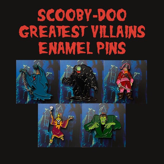 Villains Enamel Pins Creeper Phantom Shadow Red Beard Tar - Etsy