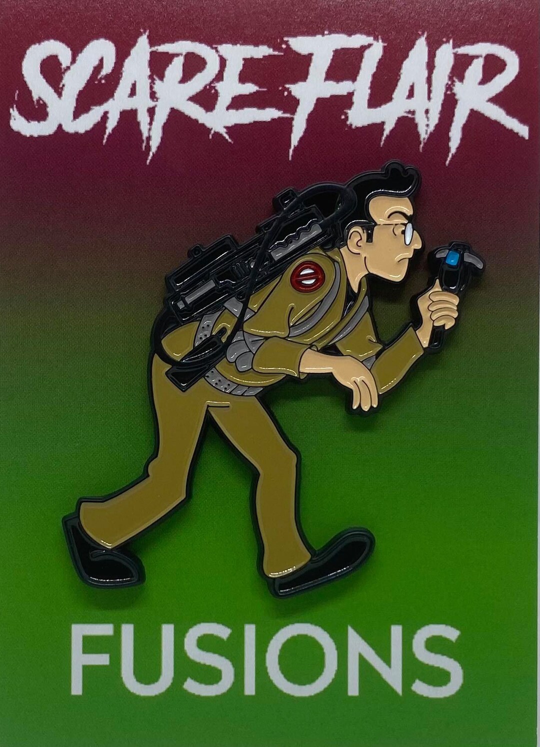 Egon Spengler Enamel Pin Scare Flair Fusions Ghostbusters - Etsy