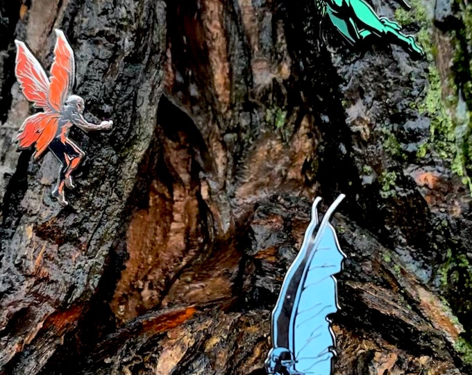 Pan’s Labyrinth Fairy Enamel Pin 3 Pack Guillermo Del Toro - Etsy