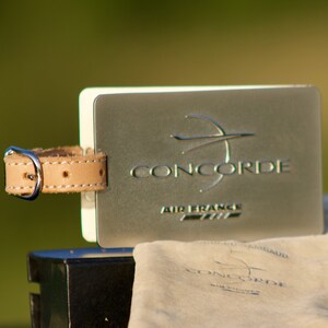 CONCORDE / Air France: Luxurious Solid Metal Luggage Tag Created by ...