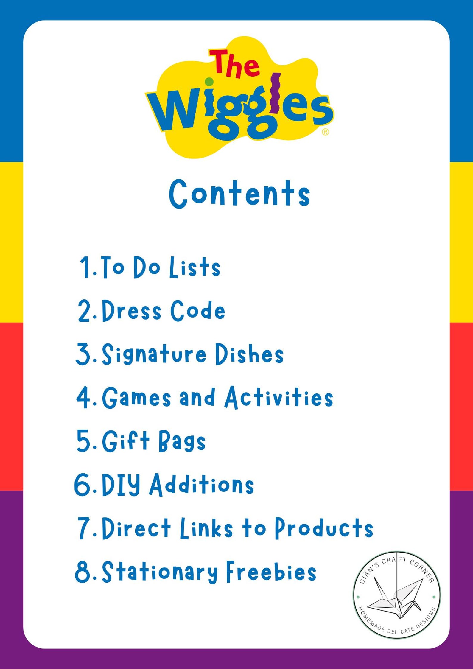 The Wiggles Party Planning Guide - Etsy