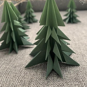 Evergreen Tree Paper Garland - Etsy