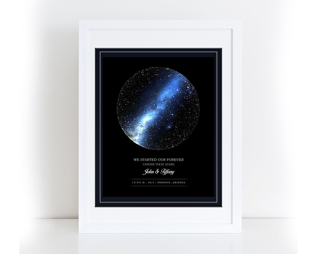 Custom Star Map | Star Map | Wedding Gift | Night Sky Print ...