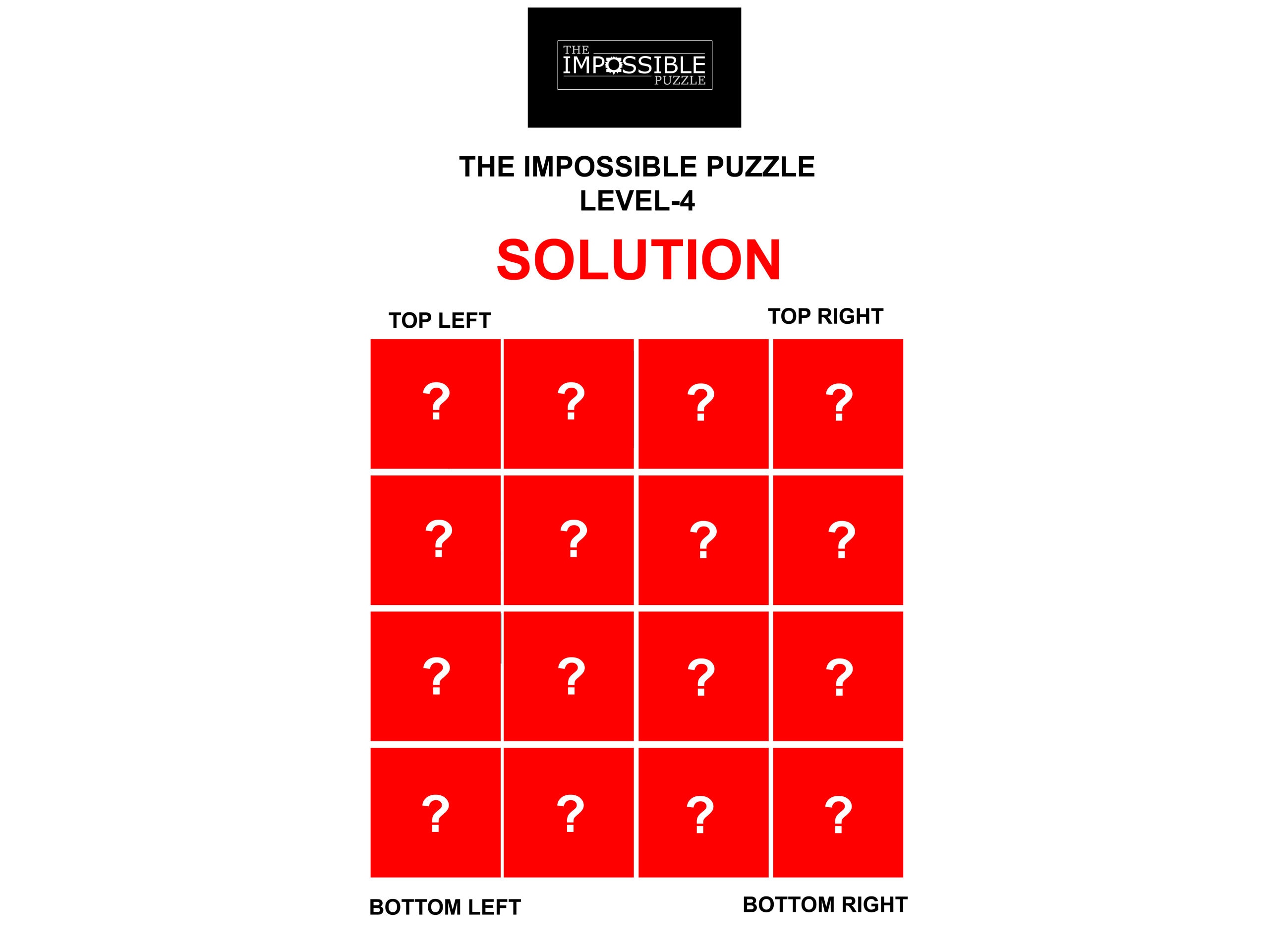 SOLUTION: Level-4 the IMPOSSIBLE Puzzle | Puzzles | Puzzles for Adults ...