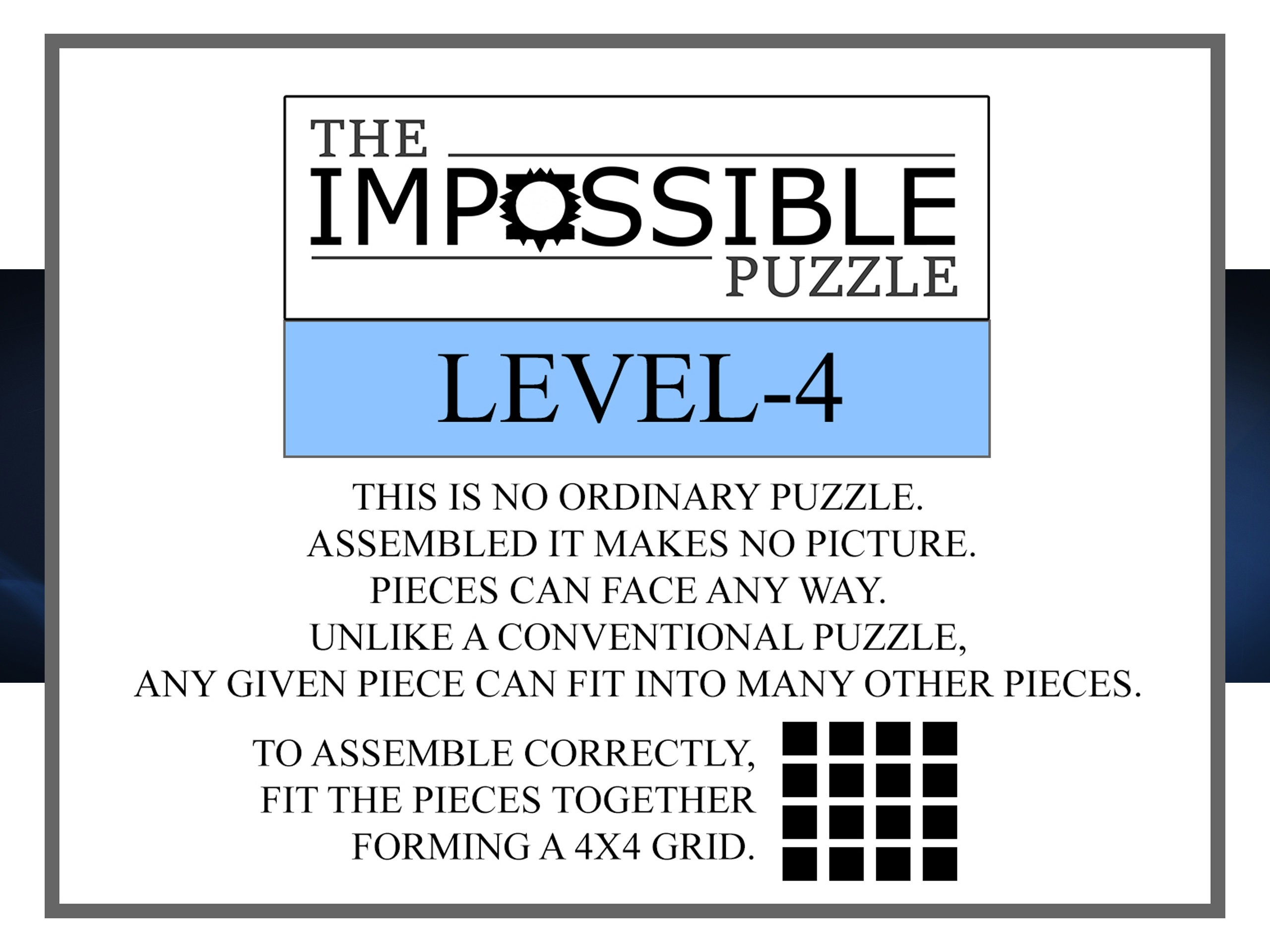 SOLUTION: Level-4 the IMPOSSIBLE Puzzle | Puzzles | Puzzles for Adults ...