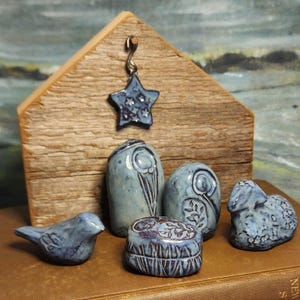 Ceramic Creche/nativity Set - Etsy