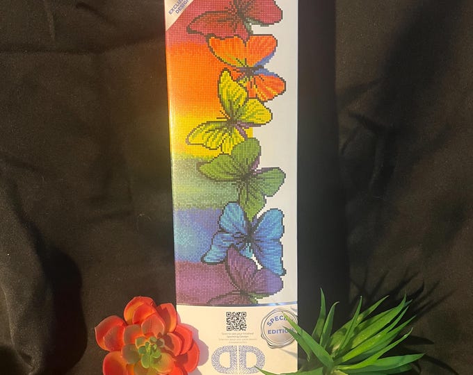 Diamond Dotz, Butterfly Rainbow, Square Diamond Painting Kit, Square ...