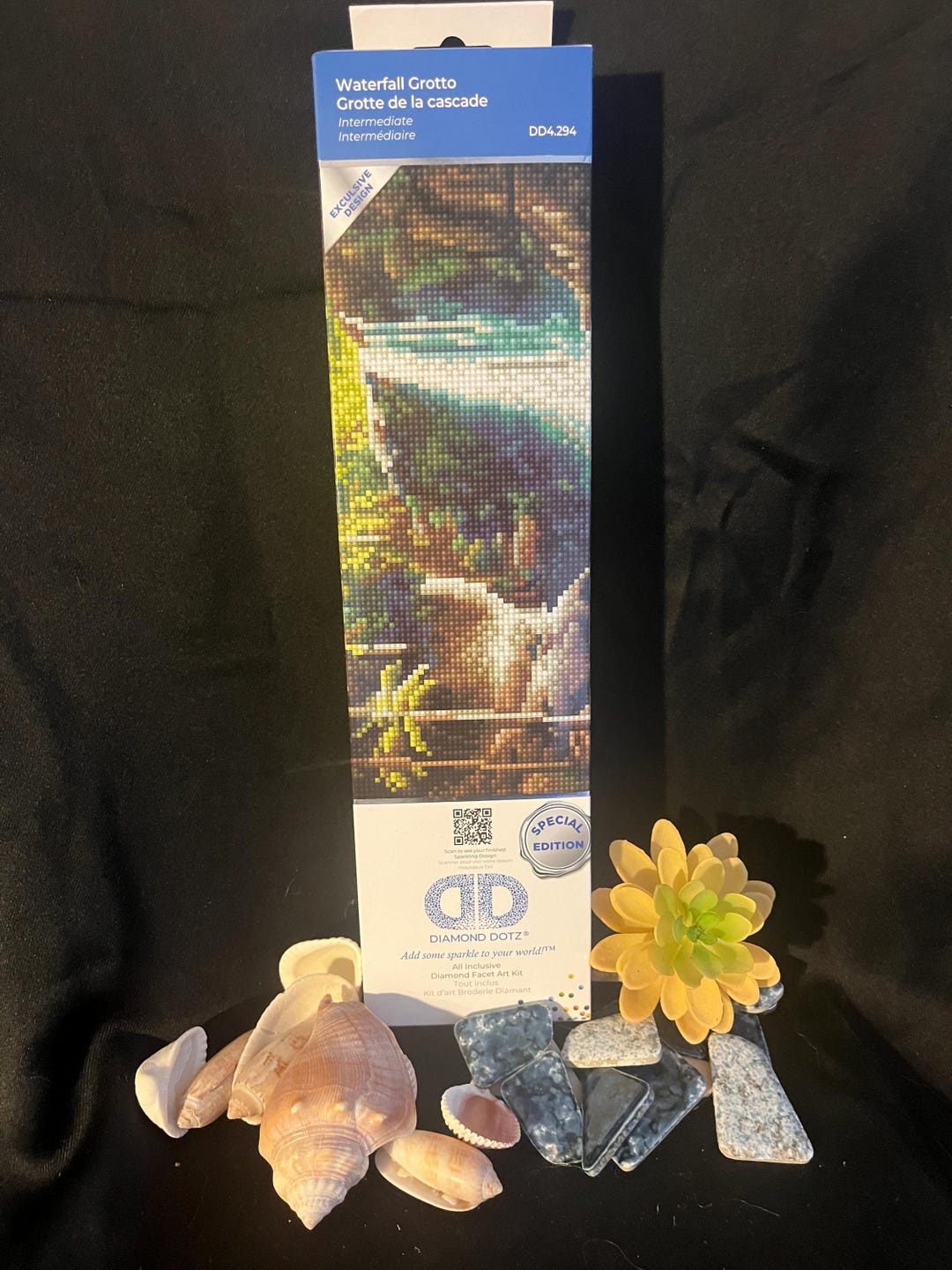 Diamond Dotz, Waterfall Grotto, Square Diamond Painting Kit, Square ...