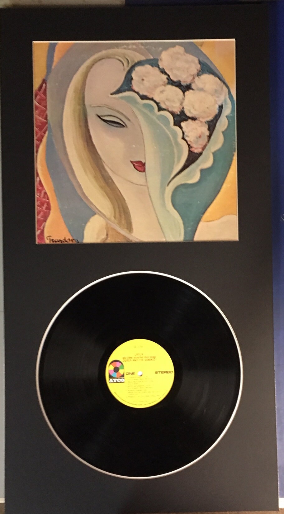Derek and the Dominos Layla framed record album vinyl LP art ...