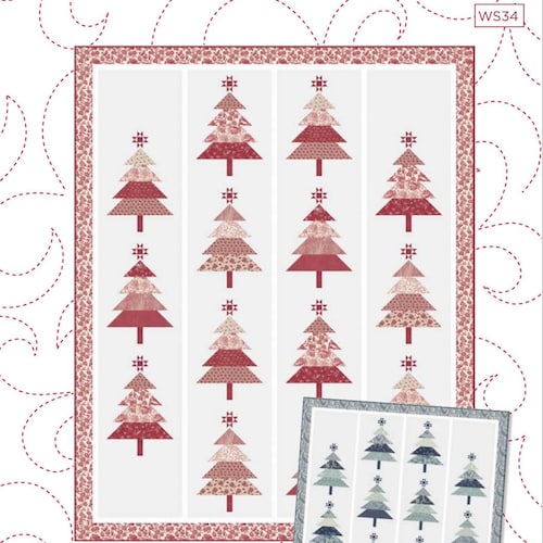 PINE-ING for CHRISTMAS Scrappy Christmas Tree Quilt Pattern - Etsy