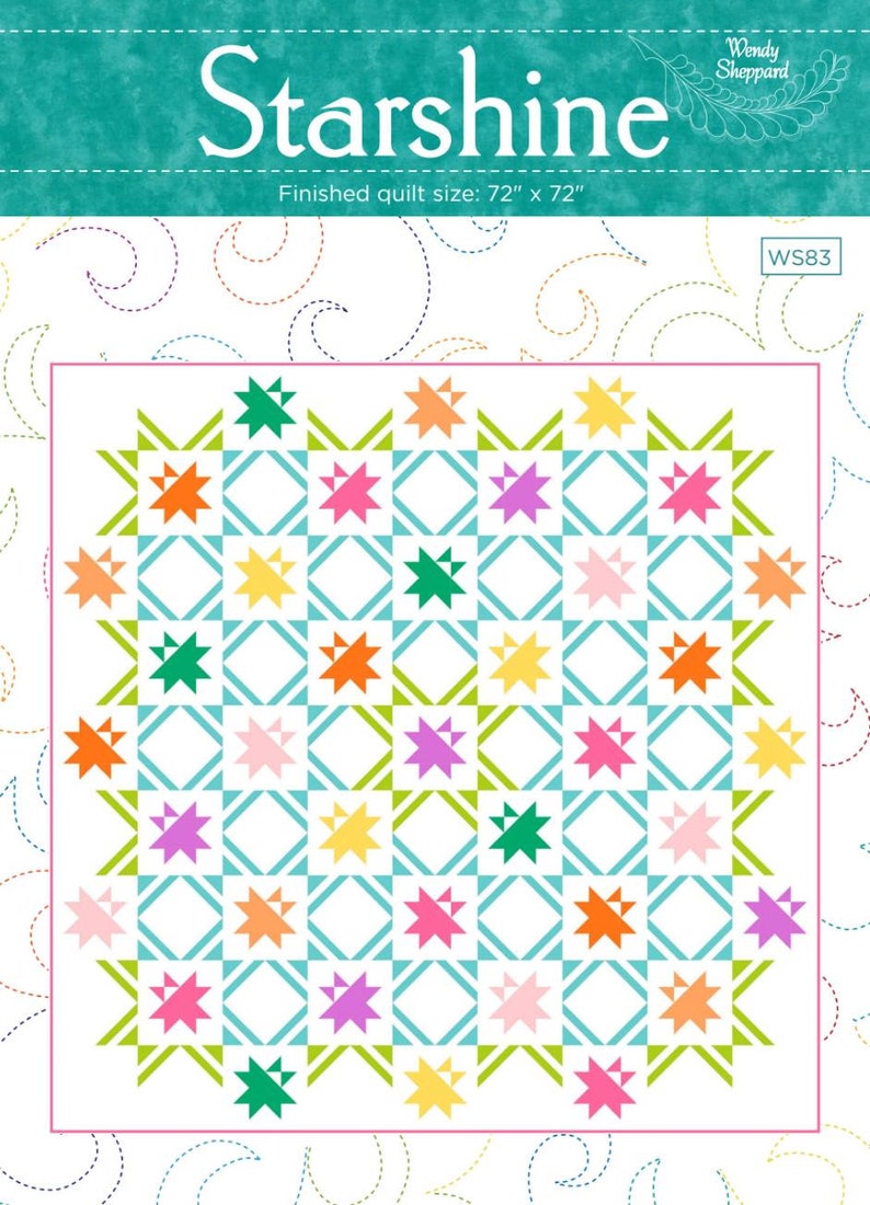 STARSHINE Star Pieced Quilt Pattern PDF by Wendy Sheppard - Etsy