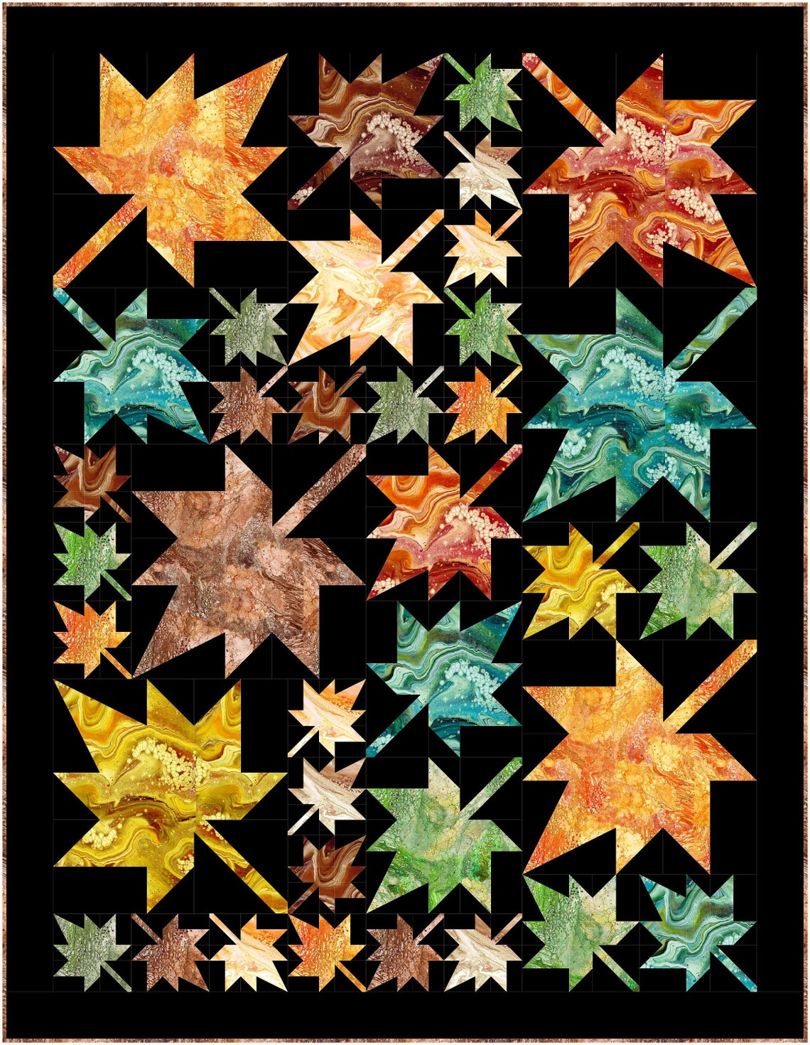 Autumn Leaves Digital PDF Pattern - Etsy
