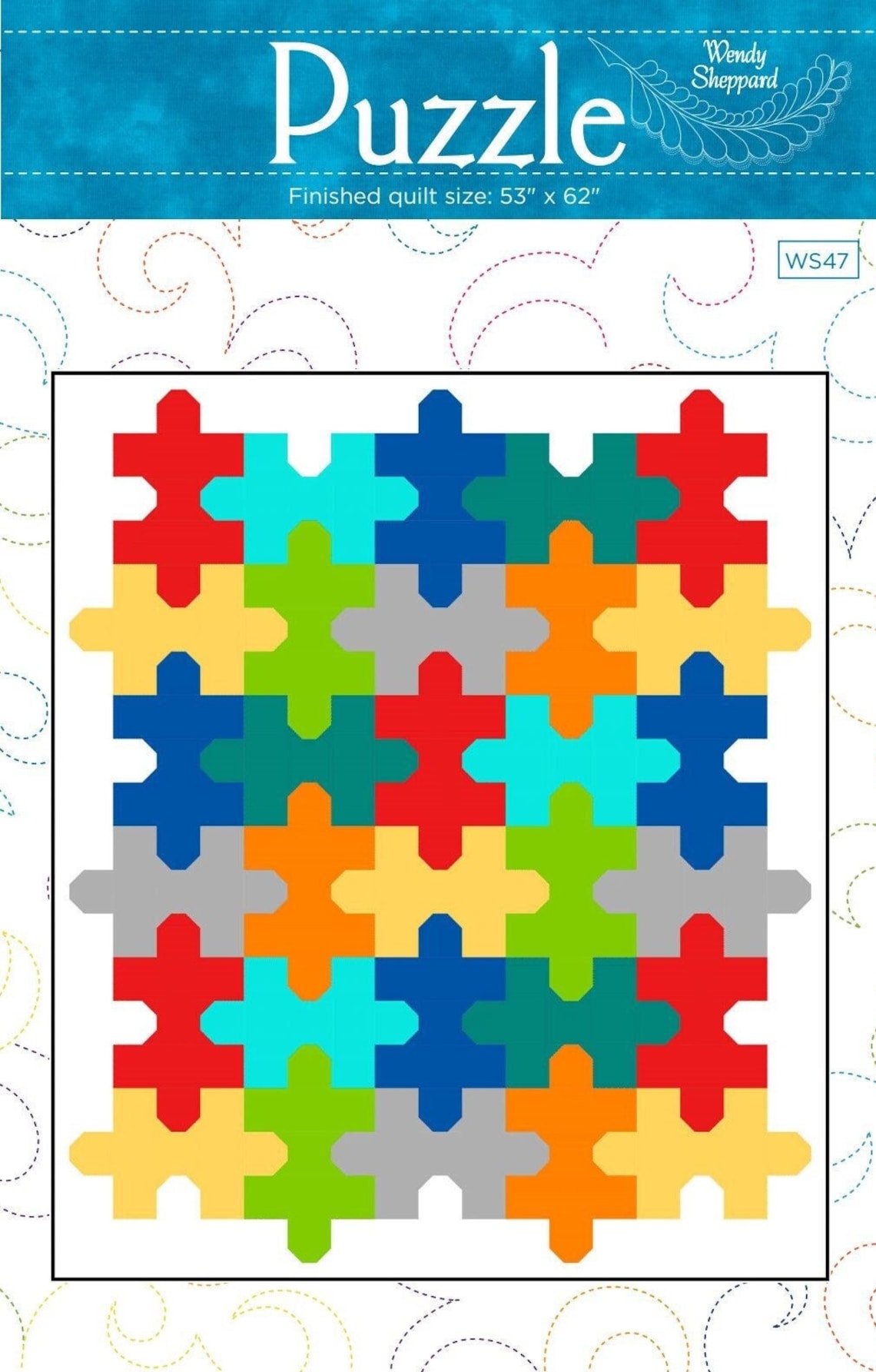 Jigsaw PUZZLE Easy Quilt Quilting Pattern PDF - Etsy