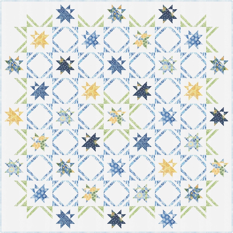 STARSHINE Star Pieced Quilt Pattern PDF by Wendy Sheppard - Etsy