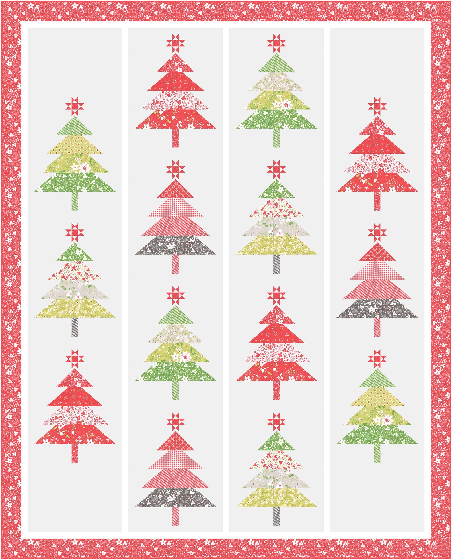 PINE-ING for CHRISTMAS Scrappy Christmas Tree Quilt Pattern Pdf - Etsy