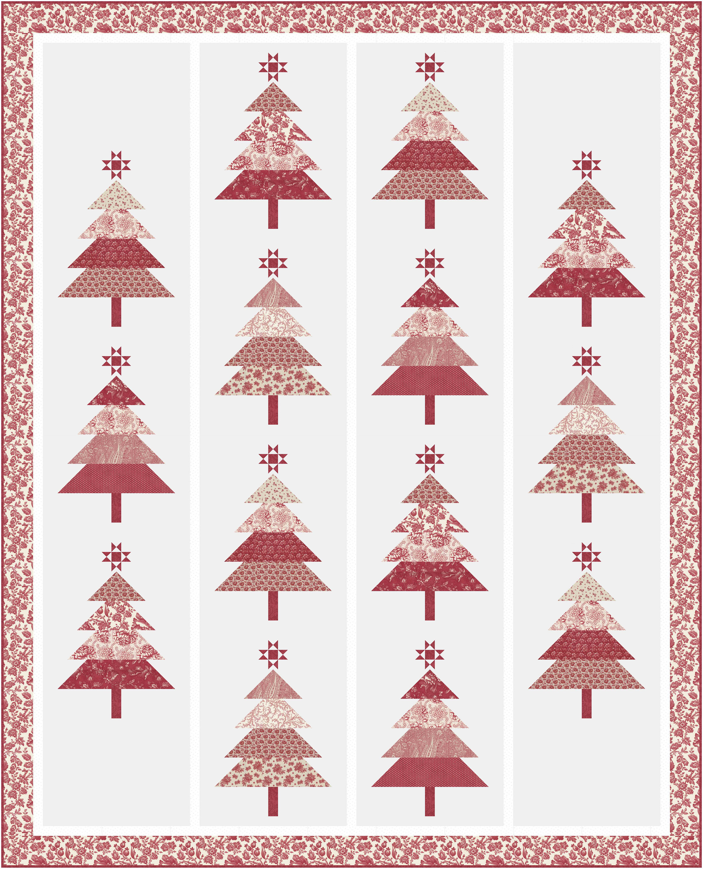 PINE-ING for CHRISTMAS Scrappy Christmas Tree Quilt Pattern - Etsy