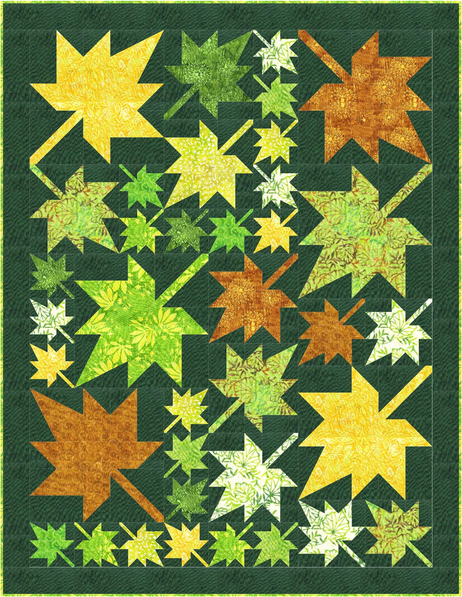 Autumn Leaves Digital PDF Pattern - Etsy