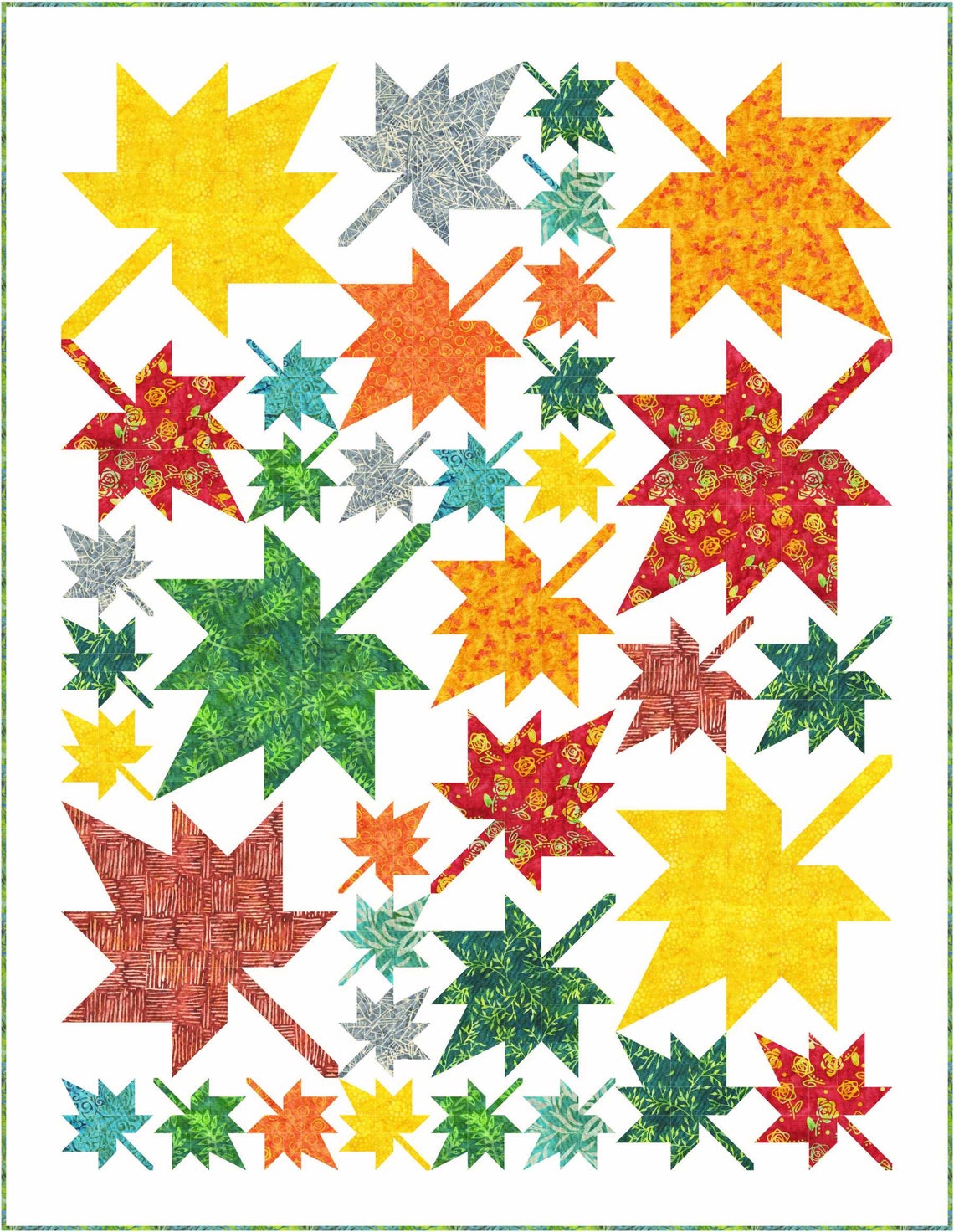 Autumn Leaves Digital PDF Pattern - Etsy