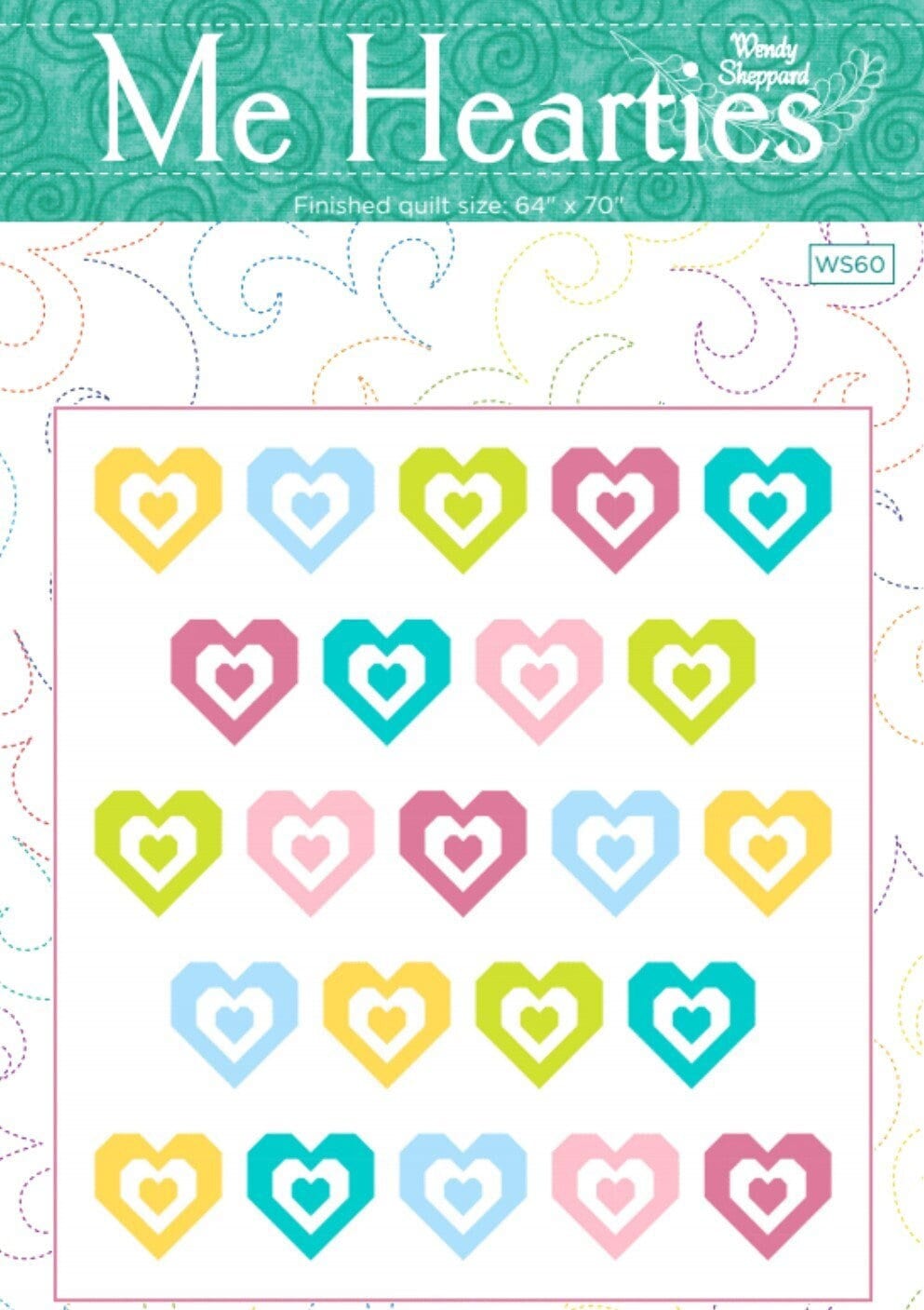Me Hearties Heart Valentines Quilt Pattern PDF by Wendy Sheppard - Etsy