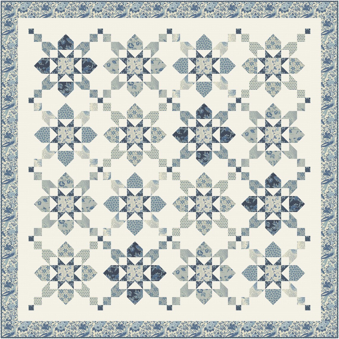 Jubilant Star - Fat Quarter Friendly - Wendy Sheppard Quilt Pattern PDF ...