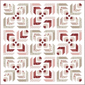 SWEET & SPIFFY Pieced Quilt Pattern PDF - Log Cabin Variation - Wendy ...