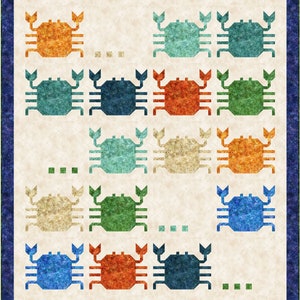 Feeling Crabby Crab Fat Quarter Friendly - Wendy Sheppard Quilt Pattern ...