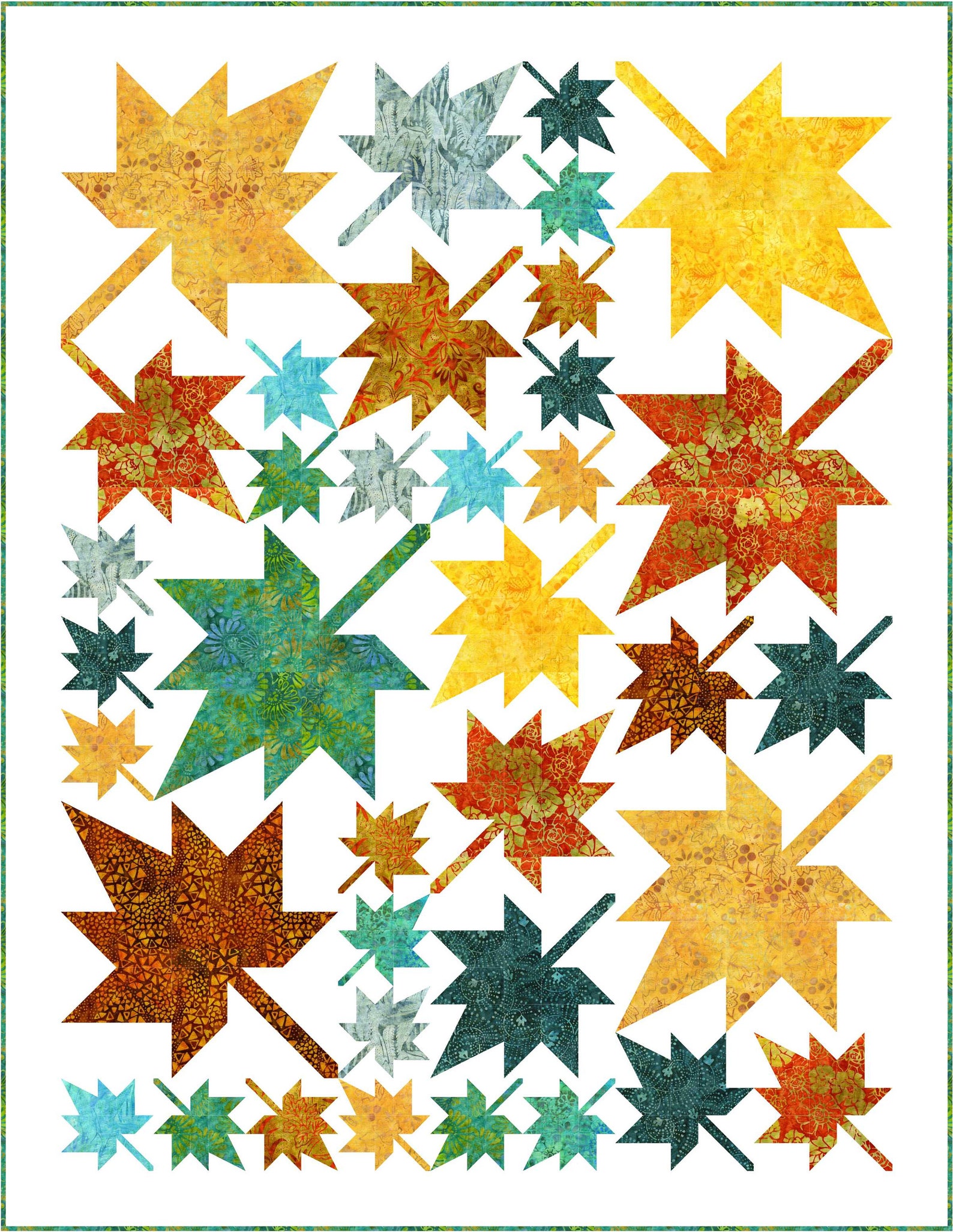 Autumn Leaves Digital PDF Pattern - Etsy