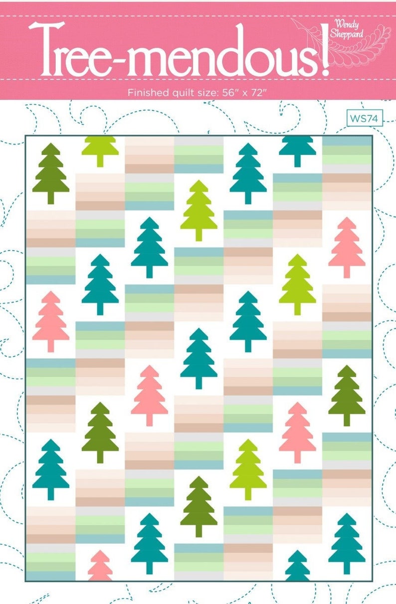 TREE-MENDOUS! Tree/christmas Quilt Pattern PDF by Wendy Sheppard - Etsy