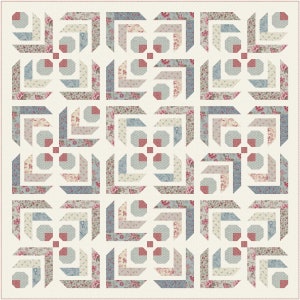 SWEET & SPIFFY Pieced Quilt Pattern PDF - Log Cabin Variation - Wendy ...