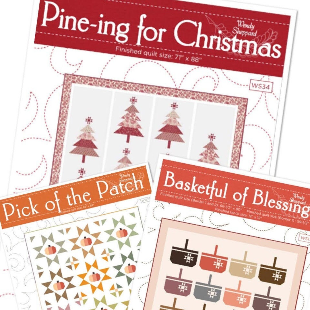 OHIO STAR 3-in-1 Quilt Pattern PDF Bundle #1 by Wendy Sheppard - Etsy