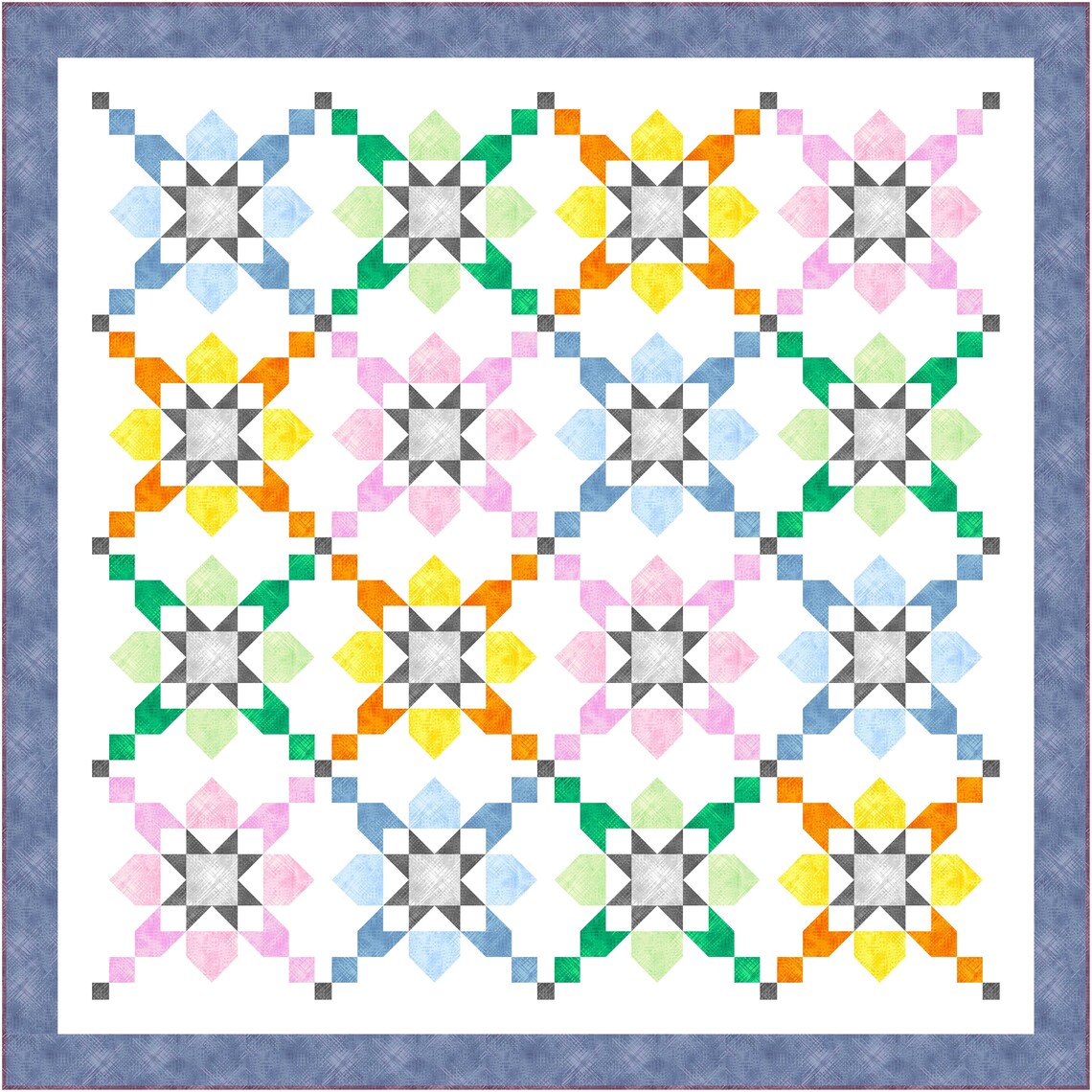 Jubilant Star - Fat Quarter Friendly - Wendy Sheppard Quilt Pattern PDF ...
