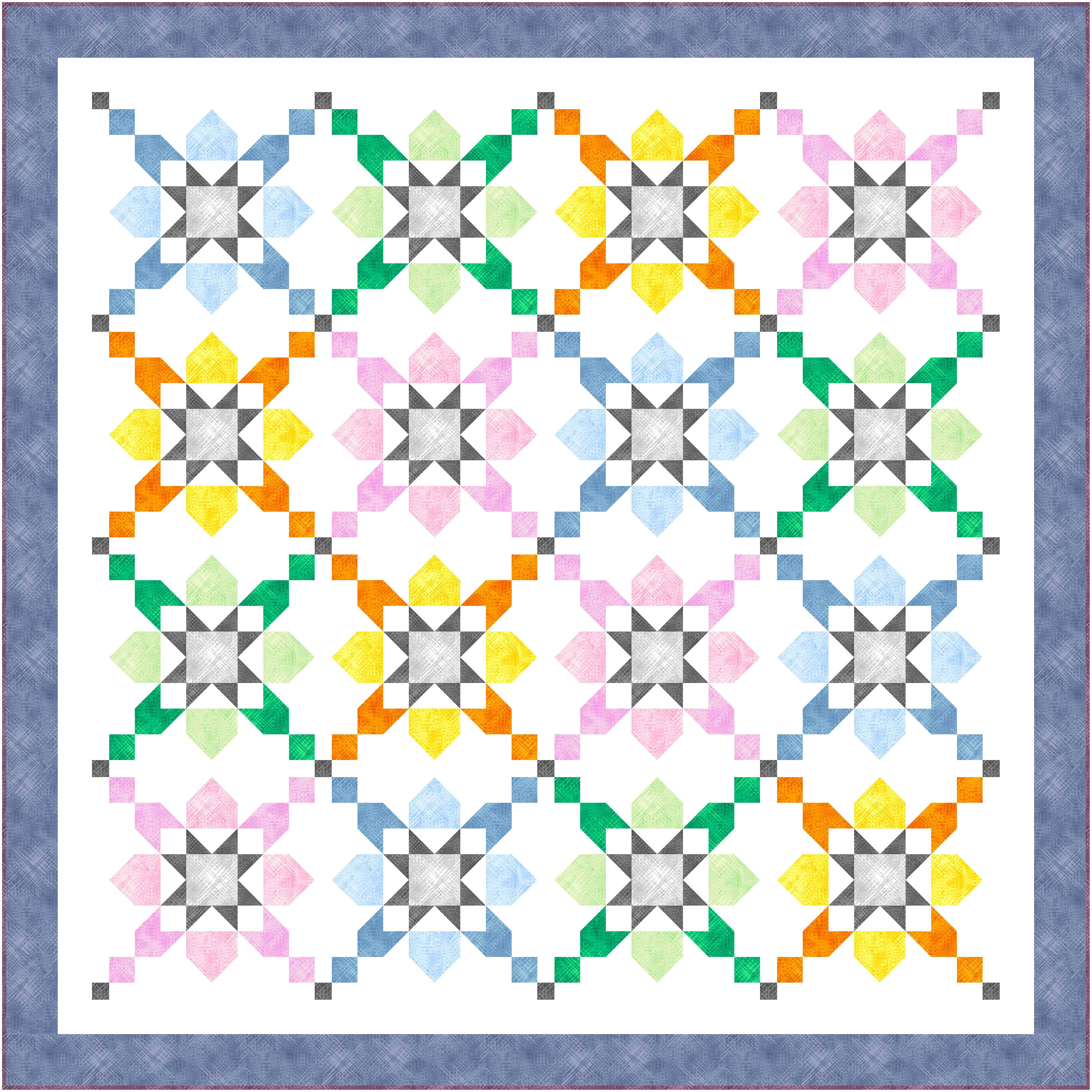 Jubilant Star - Fat Quarter Friendly - Wendy Sheppard Quilt Pattern PDF ...