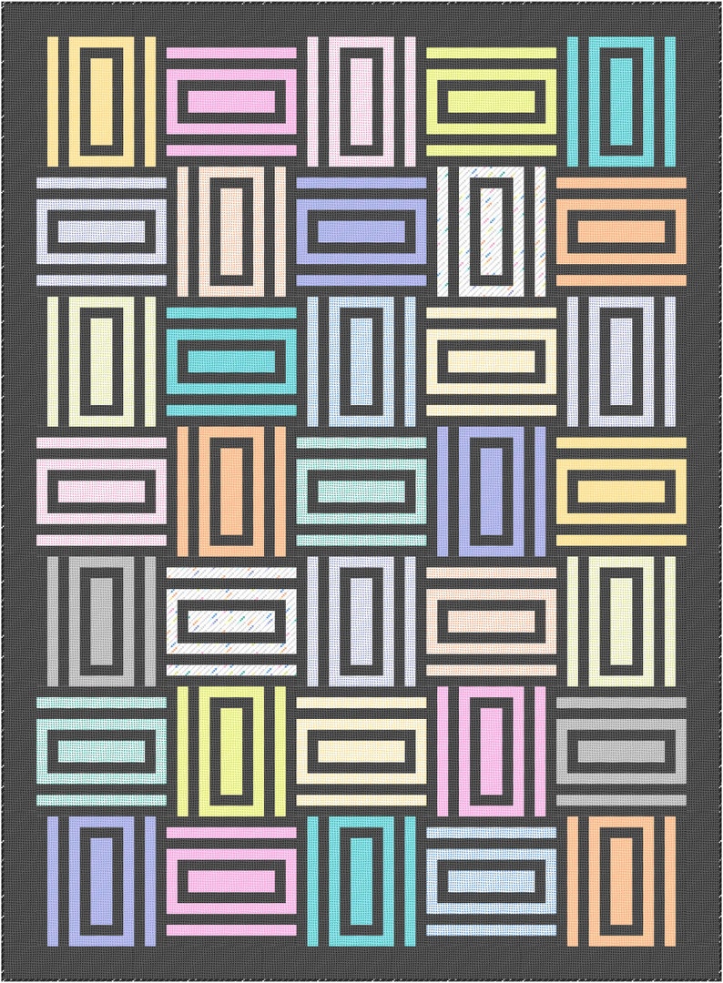 Macarons Modern Quilt Digital Pattern PDF Download - Etsy