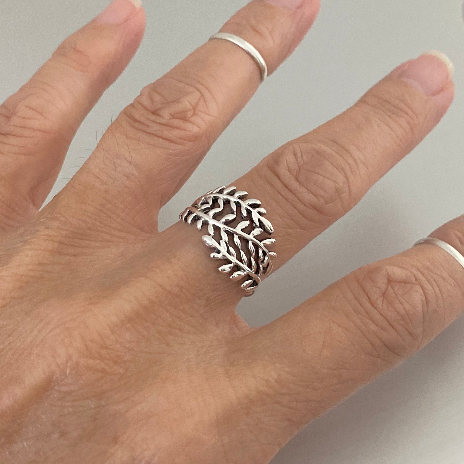 Sterling Silver Wrap Branches Ring Tree Ring Silver Rings - Etsy