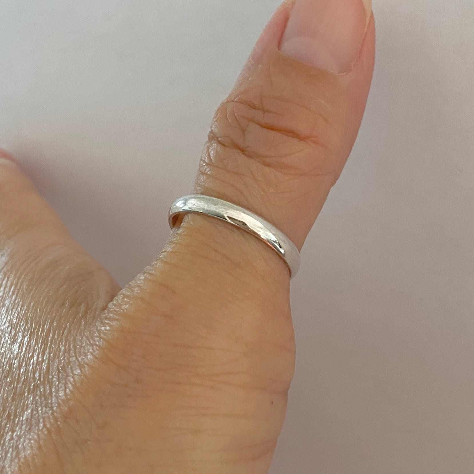 Sterling Silver Plain 3MM Band Ring Unisex Ring Wedding | Etsy