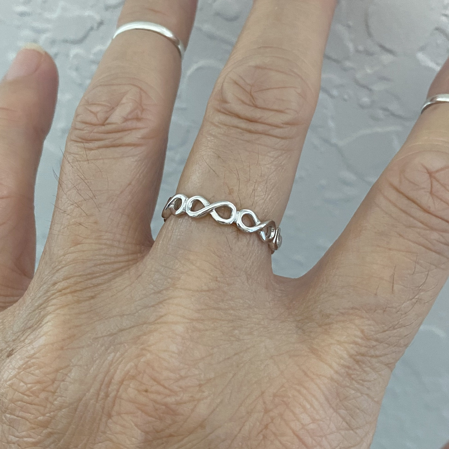 Sterling Silver Eternity Infinity Ring Silver Ring Love | Etsy