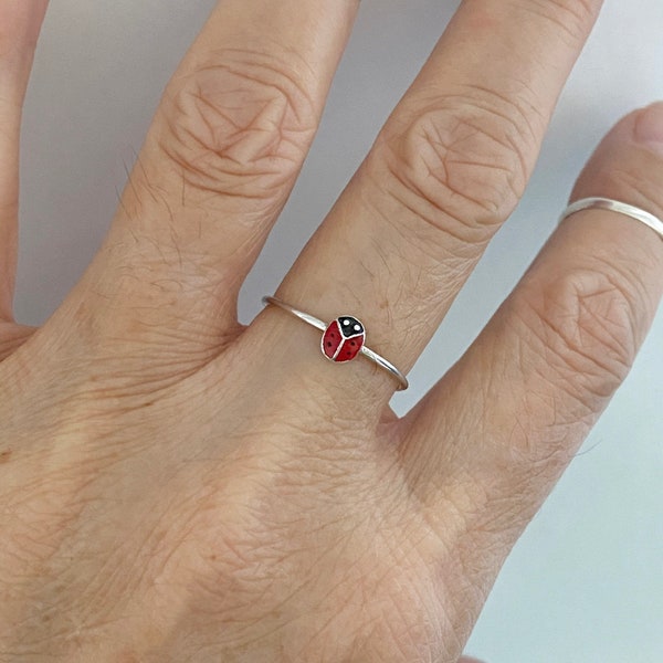 Ladybug Ring - Etsy