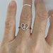 Sterling Silver Love Peace Ring Love Ring Silver Ring Heart - Etsy
