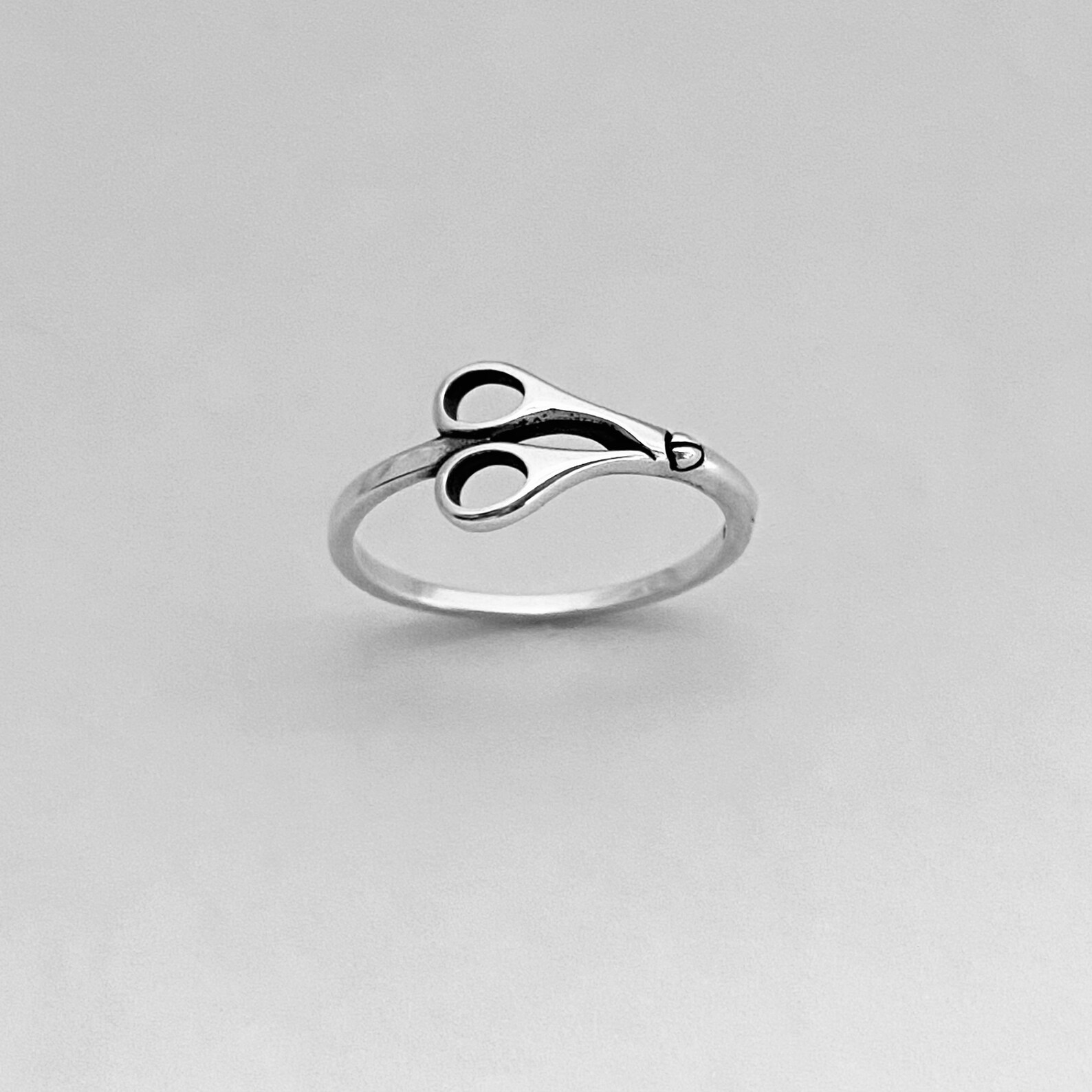 Sterling Silver Scissors Ring Hair Salon Ring Barber Ring - Etsy