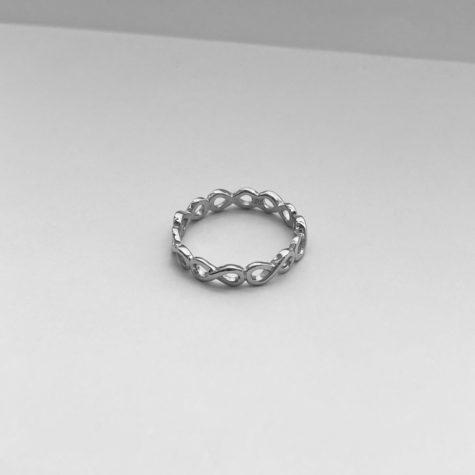 Sterling Silver Eternity Infinity Ring Silver Ring Love | Etsy