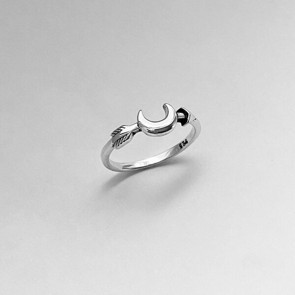 Moon and Arrow - Etsy