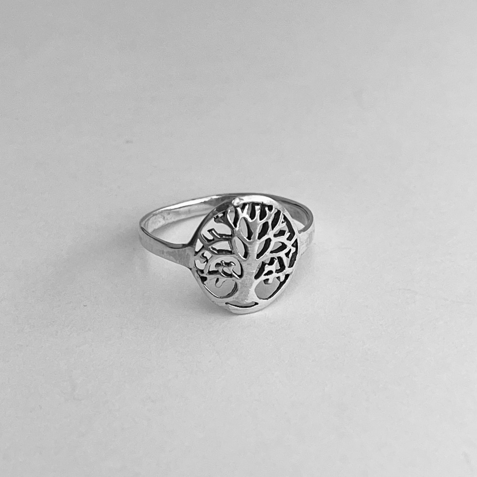 Sterling Silver Small Tree of Life Ring Leaf Ring Tree Ring - Etsy