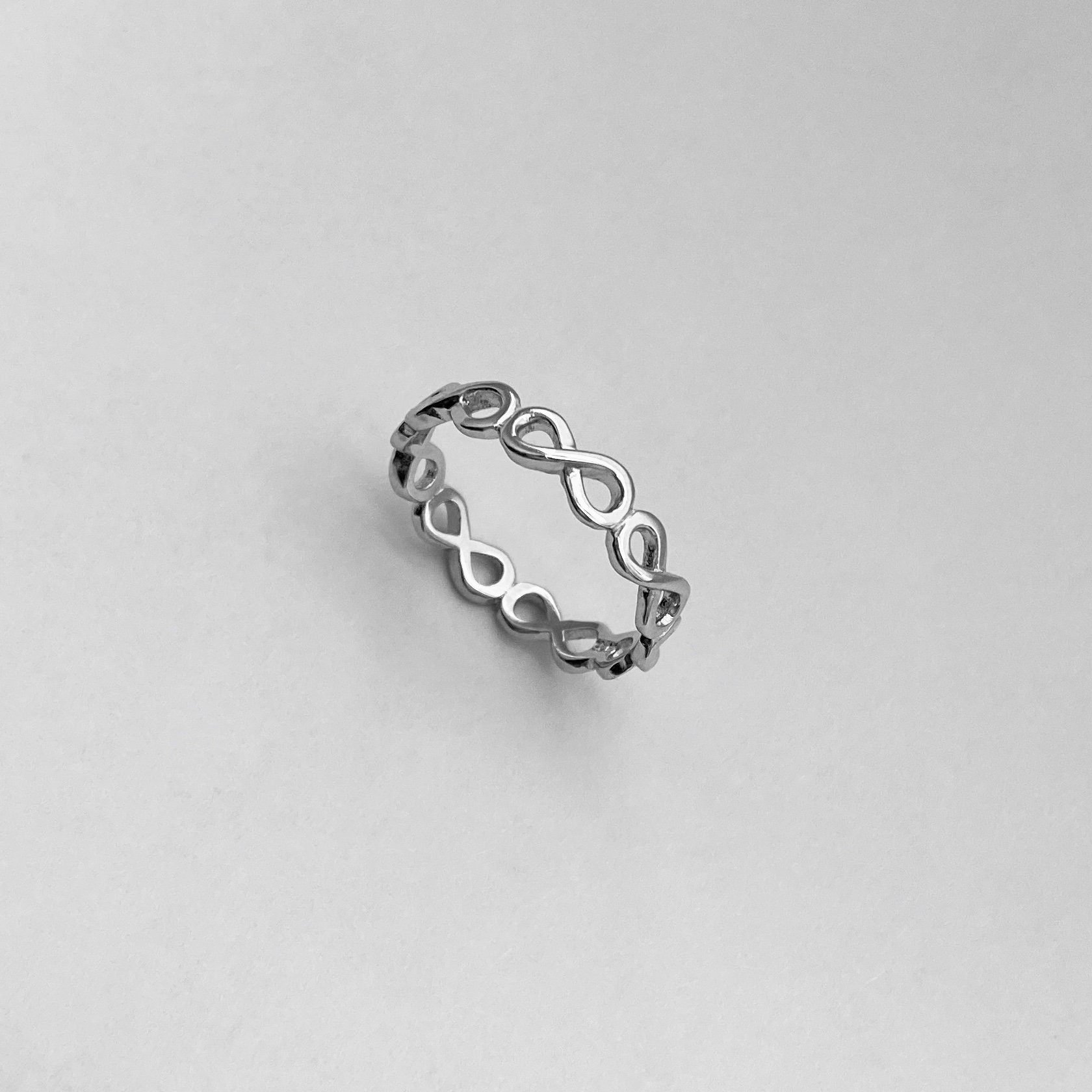 Sterling Silver Eternity Infinity Ring Silver Ring Love | Etsy