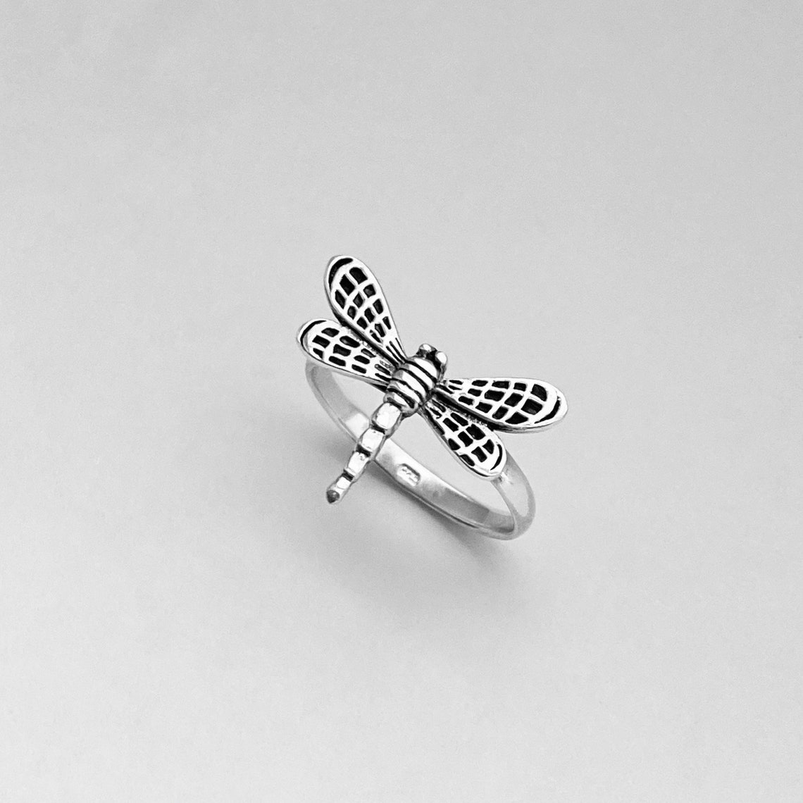 Sterling Silver Dragonfly Ring Spirit Ring Boho Ring Silver | Etsy