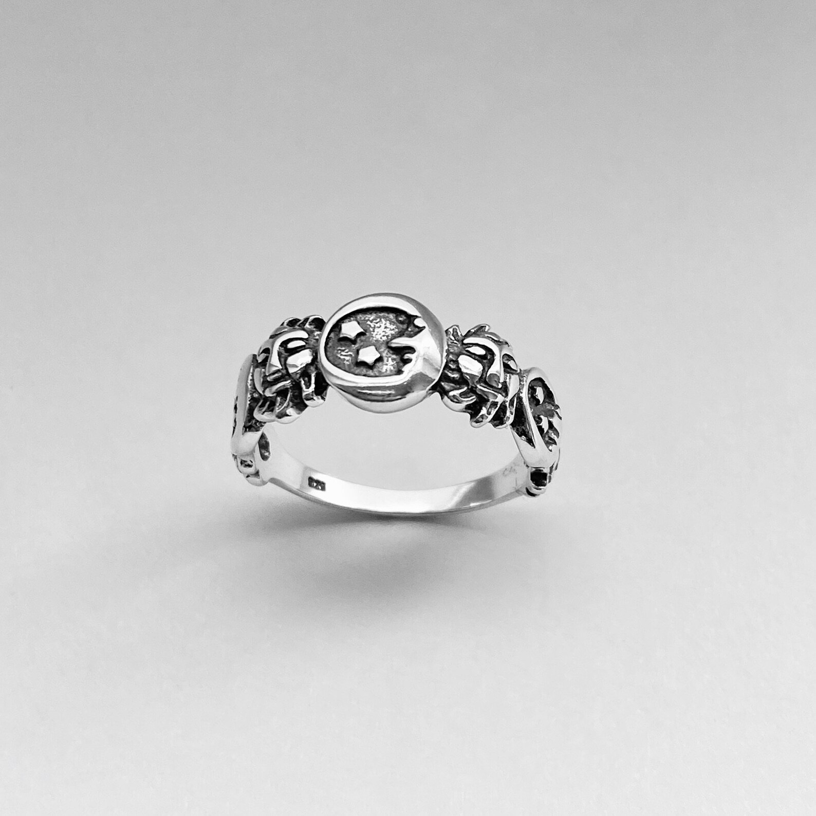 Sterling Silver Celestial Ring Silver Ring Star Ring Sun - Etsy Australia