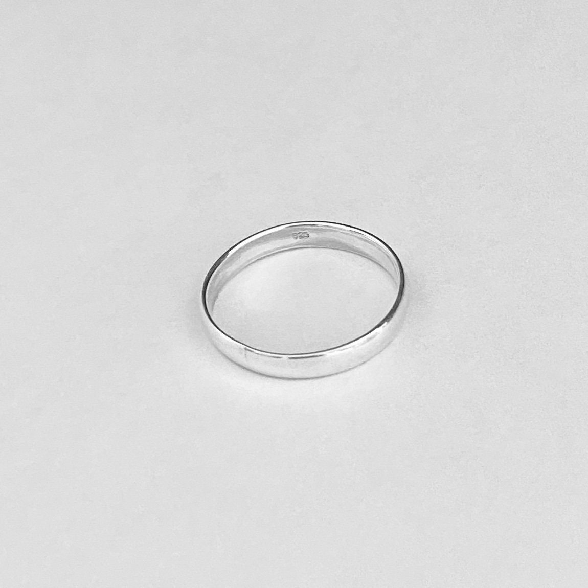 Sterling Silver Plain 3MM Band Ring Unisex Ring Wedding | Etsy