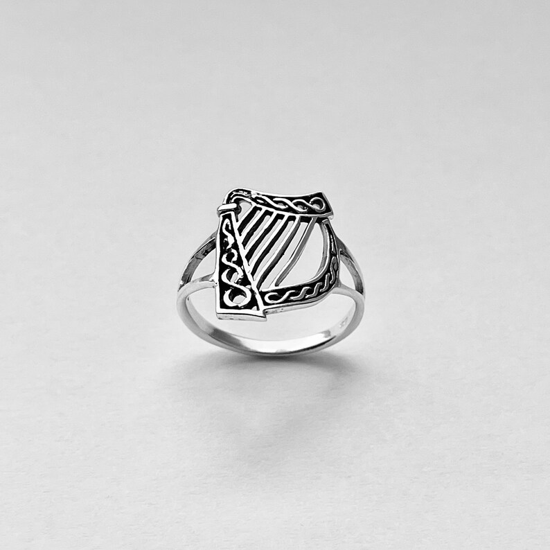 Sterling Silver Harp Ring Note Ring Instrument Ring Silver - Etsy