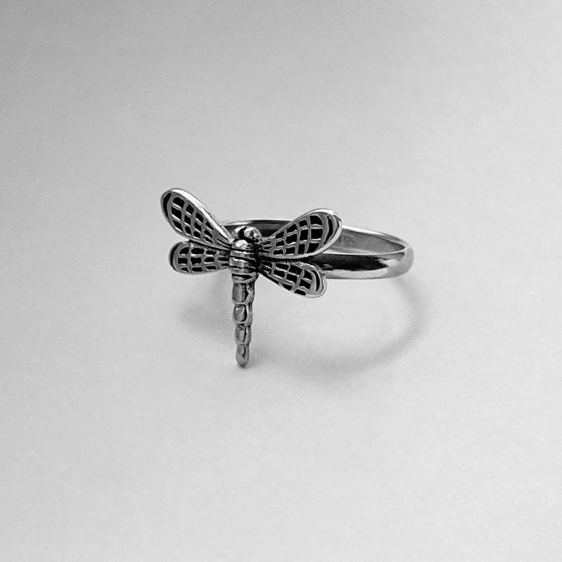 Sterling Silver Dragonfly Ring Spirit Ring Boho Ring Silver | Etsy