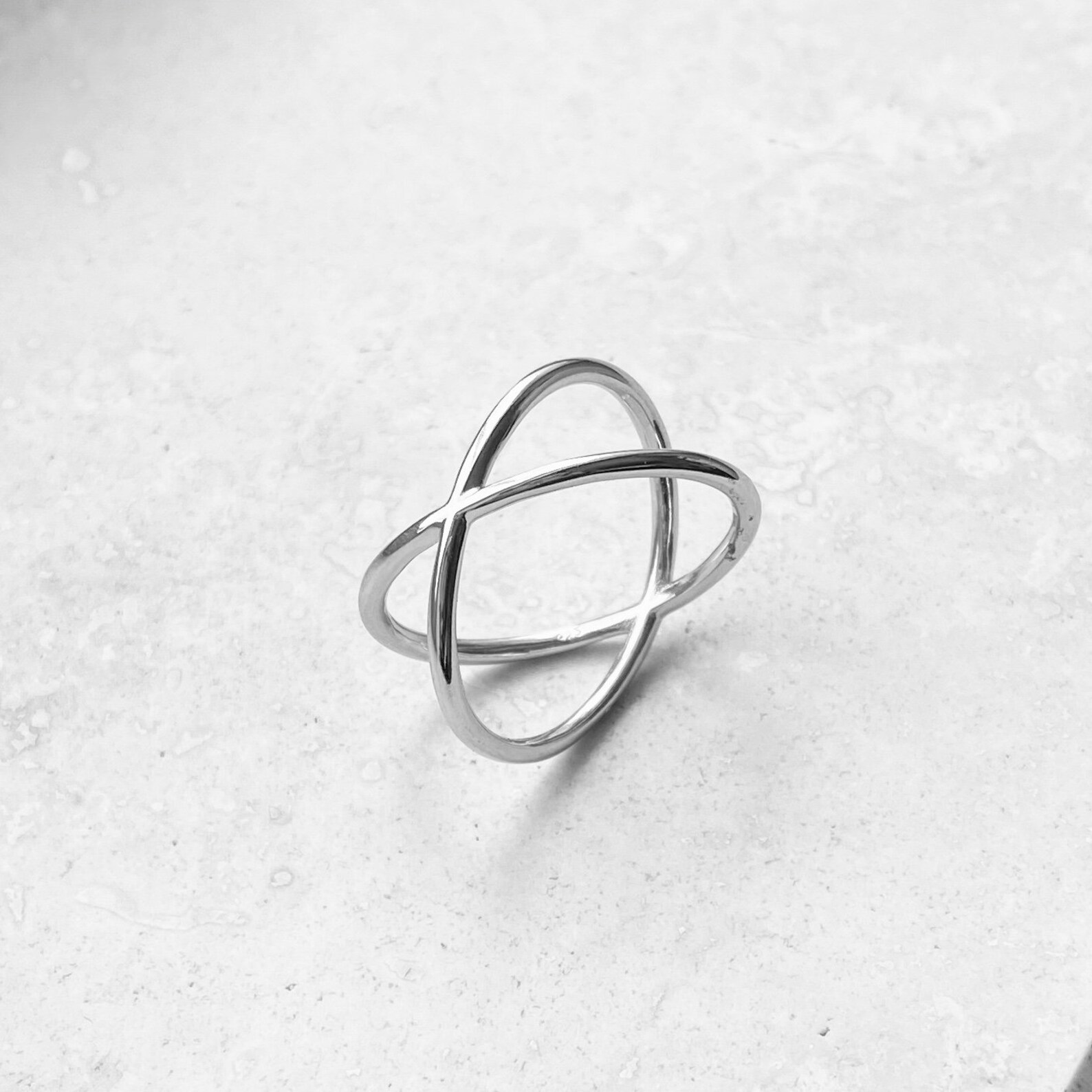 Sterling Silver Crisscross Ring Silver Rings X Shape Ring | Etsy