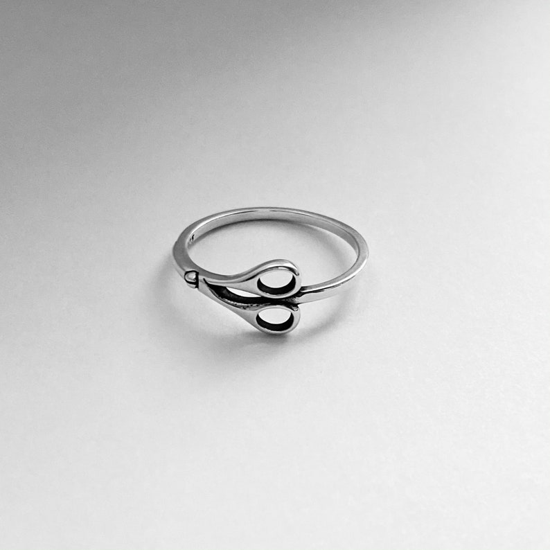 Sterling Silver Scissors Ring Hair Salon Ring Barber Ring - Etsy